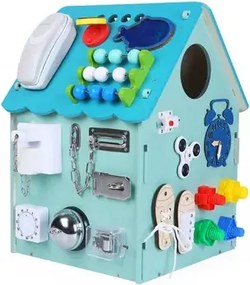 2Kids Toys Activity board Domeček modrý / od 3 let