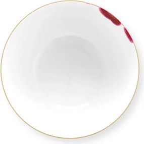 Pip Studio Blooming Tales miska Ø18 cm, modrá (Mísa z tenkostěnného porcelánu na salát nebo špagety)