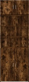 Úzká úložná kouřový dub 80x42,5x225 cm kompozitní dřevo 3281347