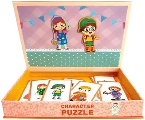 Bino Magnetické puzzle Postavičky / 95 dílků / od 3 let