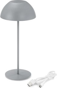 Tchibo - Bateriová stolní lampa s LED - barva: šedá