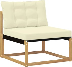 Venkovní pohovková souprava 7 ks Bílá a krémová 3388752