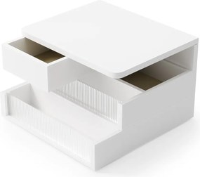 Matně bílý dřevěný koupelnový organizér Malibu – Umbra