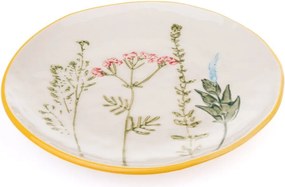 Bílý dezertní porcelánový talíř ø 21 cm Flower Garden – Dakls