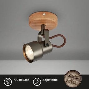 Brilo - LED Bodové svítidlo TAHUN 1xGU10/5W/230V hnědá