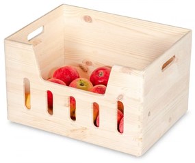 ČistéDřevo Dřevěný box s výkrojem 40 x 30 x 23 cm