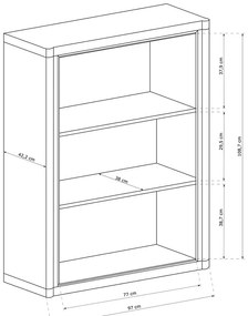 Obývací stěna DALLAS t - sestava C - trufla