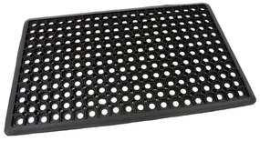 Gumová vstupní venkovní čistící rohož Honeycomb - Edge, FLOMAT - délka 50 cm, šířka 80 cm a výška 1,5 cm