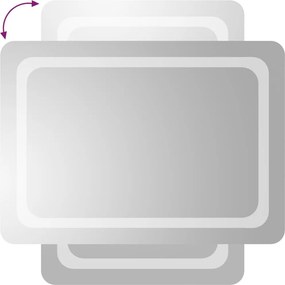 Koupelnové zrcadlo s LED osvětlením 50x70 cm 3154093