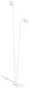 Nowodvorski Mono designová stojací lampa GU10 Barva: Bílá/zlatý ring, Varianta: Mono II