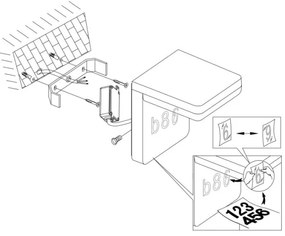 Eglo 98091 - LED Domovní číslo AMAROSI LED/11W/230V IP44