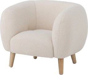 Bílé dětské křesílko z textilie bouclé Cade – Bloomingville Mini