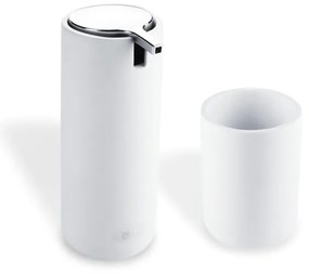Nimco Omi - set dávkovače tekutého mýdla a kelímku, bílý (OM 1605831-05)