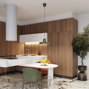 Sollux Lighting Závěsné svítidlo BILO olivově zelené