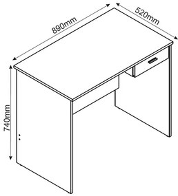 Psací stůl SIMPLY BR