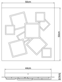 Globo 48290-50 - LED Stmívatelné stropní svítidlo RABEA LED/50W/230V + DO