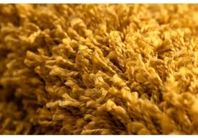 Dywany Luszczow Dětský kusový koberec SOFFI kulatý, shaggy 5 cm zlato Rozměr koberce: 100 cm KRUH