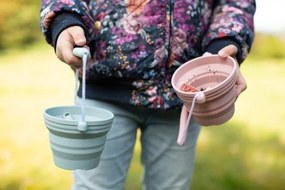 Scrunch set silikonový kyblík a lopatka, Dusty Rose