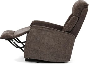 Polohovací křeslo hnědé, elektrické TV-H9727 BR2