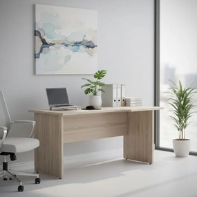 Ergonomický stůl Impress 160 x 90 cm, pravý, dub sonoma