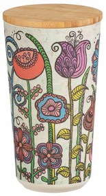 Wenko Dóza s bambusovým víkem Flowers, 950 ml