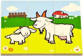 _Ostatní 1_ DŘEVO Puzzle 18 ks ZVÍŘÁTKA *DŘEVĚNÉ HRAČKY* 26136