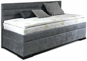Postel boxspring VENETO s bočním čelem a úložným prostorem 100x200