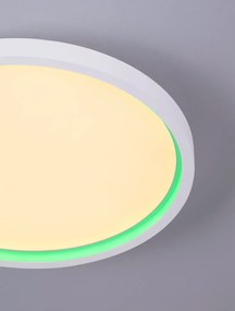Moderní stropní svítidlo Chet RGB 39 s dálkovým ovládáním