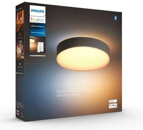 Bluetooth LED stropní svítidlo Philips Hue Enrave M 41159/30/P6 černá 19,2W 2200-6500K s dálkovým ovladačem