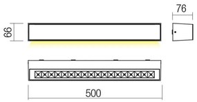 Redo 90253 nástěnné LED svítidlo Aroos pískově bílé, 16W, 3000K, 50cm