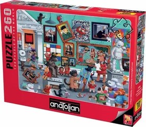 ANATOLIAN Puzzle Kočičí a psí umělci / 260 dílků / od 8 let