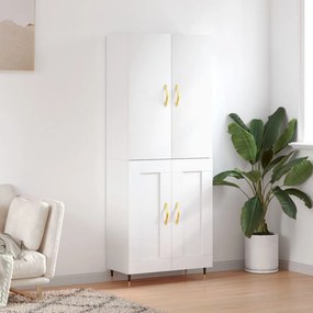 Skříň highboard bílá 69,5 x 34 x 180 cm kompozitní dřevo 3195771