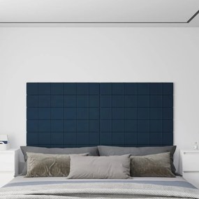 vidaXL Nástěnné panely 12 ks 90 x 15 cm samet 1,62 m² [344105] Barva: Tmavě šedá