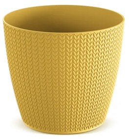 PROSPERPLAST Květináč - WHEATY Průměr: 18,9 cm, Barva: antracit