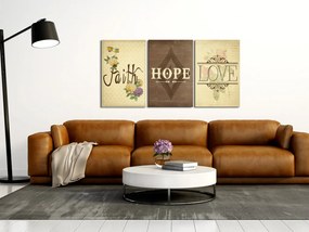Obraz Faith, Hope &amp; Love