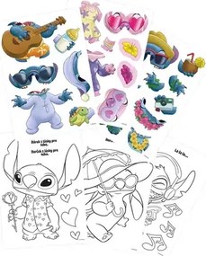 JIRI MODELS Magnetické oblékání s omalovánkou Lilo  Stitch / 3 archy o