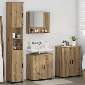 Sada koupelnového nábytku 4 ks Artisanový dub 61 x 35 x 64 cm 3393012