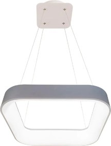 Ecolite LED závěsné svítidlo NEST 40W 2600lm 2700-6500K, šedá, 45 x 45 x 10 cm