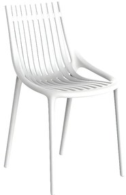 VONDOM Bílá plastová zahradní židle IBIZA