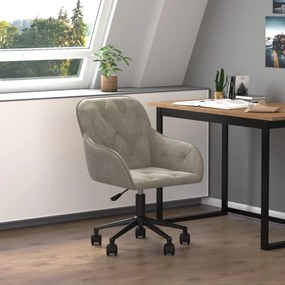 vidaXL Otočná kancelářská židle samet [344868] Barva: Černá