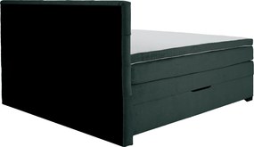 Boxspringová pocketová postel, 180x200, zelená, APRIL