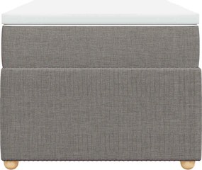 Box spring postel s matrací taupe 90x200 cm textil 3285543