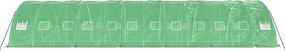 Skleník s ocelovým rámem zelený 60 m² 12 x 5 x 2,3 m 3188087