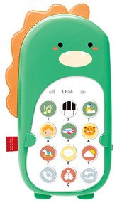 Aga4Kids Dětský telefon dinosaurus Zelený