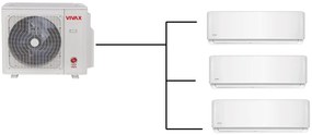 Klimatizace Vivax Design R+ white 1+3 (2,7kW + 2,7kW + 2,7kW) Multi-split R32