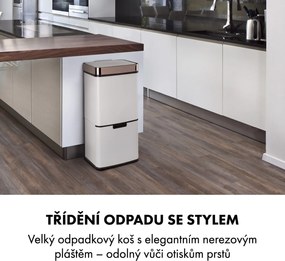 Klarstein Royal Trash Rose Gold, odpadkový koš se senzorem, 72 l, ušlechtilá ocel, růžovozlatá