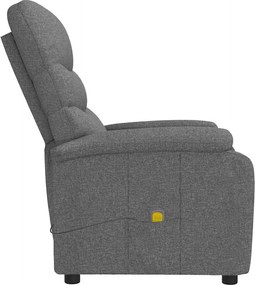 Masážní křeslo tmavě šedé textil 321227