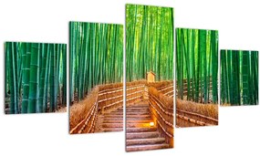 Obraz - Japonský bambusový les (125x70 cm)