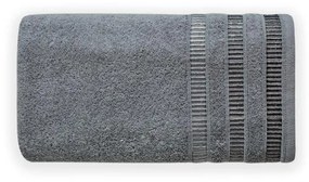 Bavlněný ručník Sagitta 50x90 cm šedý