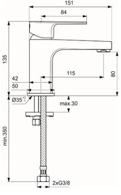 Ideal Standard Cerafine D Umyvadlová baterie, chrom BC682AA